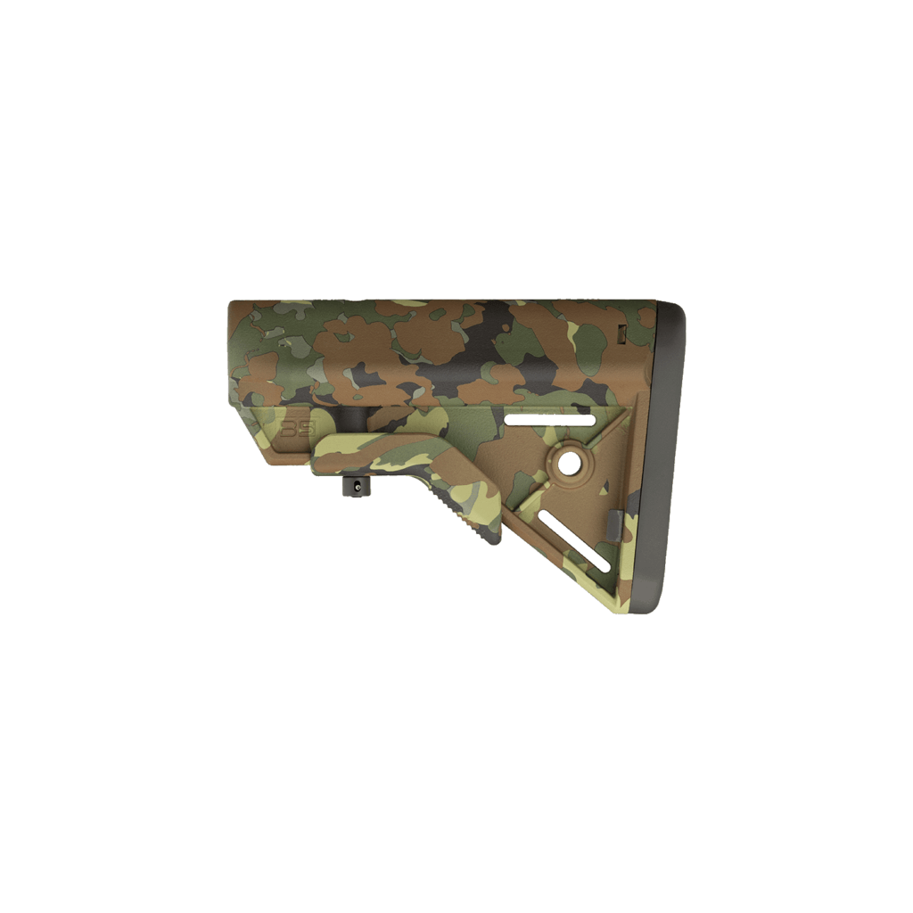 BRAVO STOCK / P-GRIP 22 FLECKTARN COMBO KIT